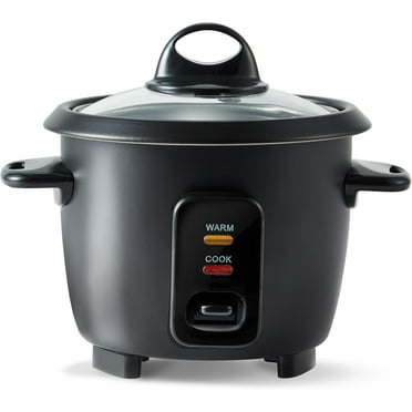 Rice Robot 4 Cup White Space Saving Rice Cooker with Ceramic Nonstick ...