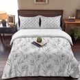 Blue Leaf Duvet Cover Set Full Size, Country Vintage Boho Farmhouse ...