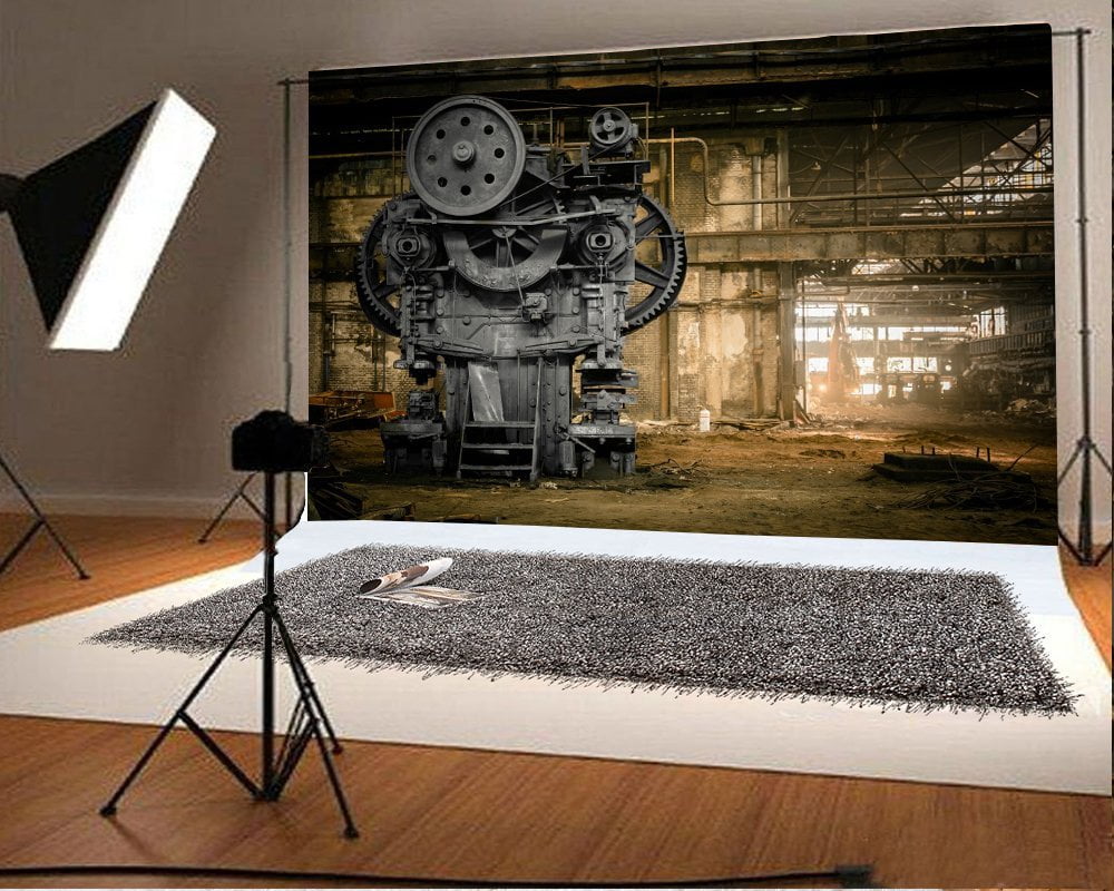 Polyester Fabric Industrial Machinery Backdrop 7x5ft Photography ...