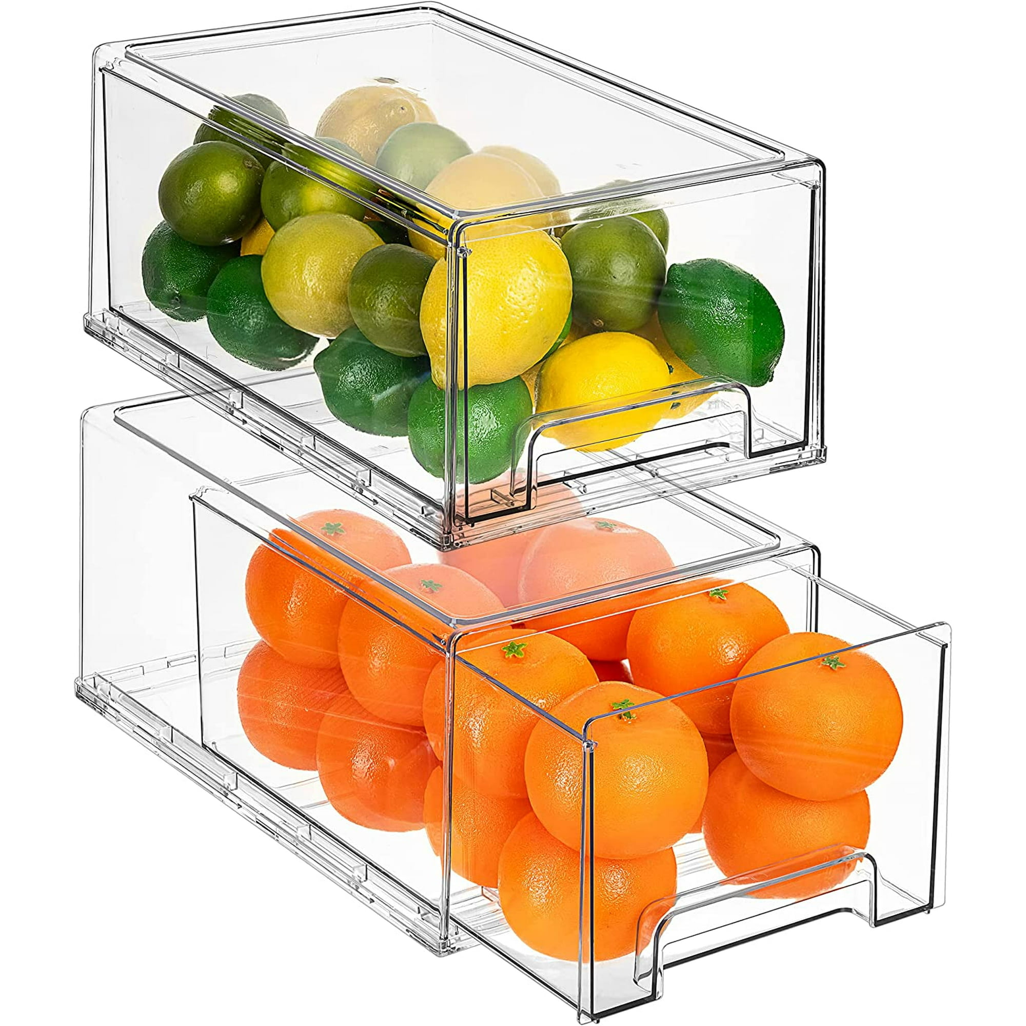 Click here for Sorbus Fridge Drawers - Clear Stackable Pull Out R... prices