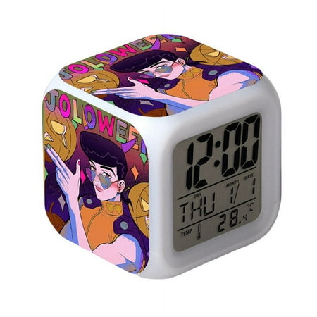 SAYDY Anime Alarm Clock One Piece LED Square Clock Digital Alarm Clock ...