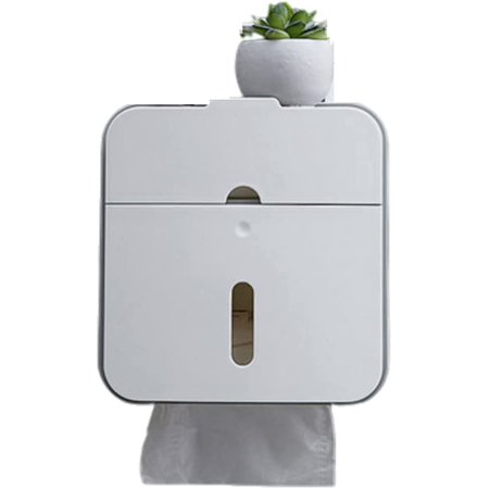 Double Layer Paper Towel Dispenser, Wall-Mounted Roll Paper Box for ...
