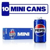 Pepsi Cola Soda Pop, 7.5 fl oz 10 Pack Mini Cans - Walmart.com