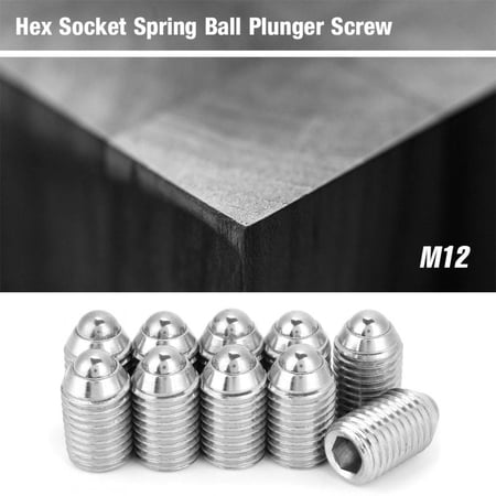 Spring Ball Plunger Screw, M16 Hex Socket Ball Screw, Pack Of 10 Wide ...