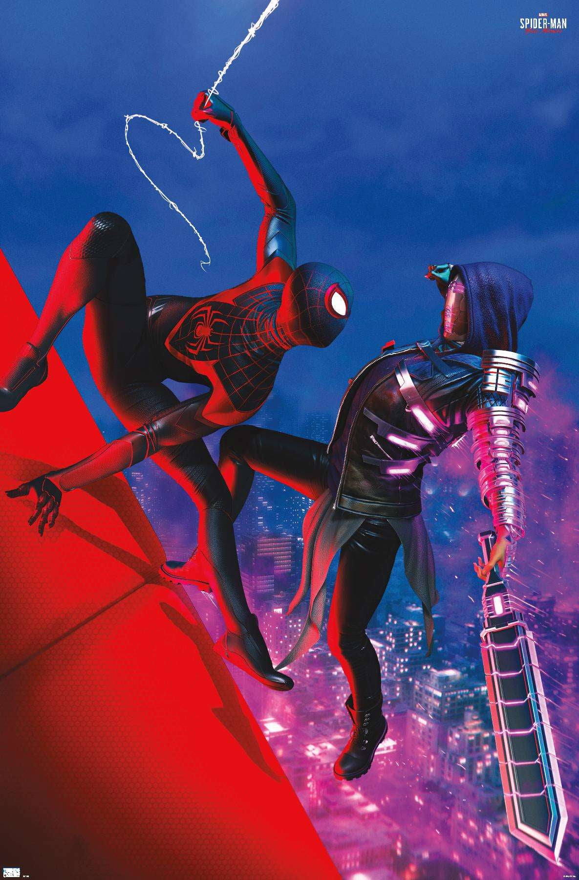 Marvel's Spider-Man: Miles Morales - Fight Wall Poster, 14.725" x 22. ...
