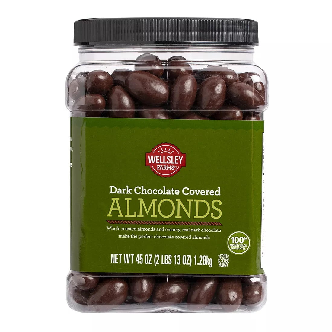 Wellsley Farms Dark Chocolate Covered Almonds, 45 oz. - Walmart.com