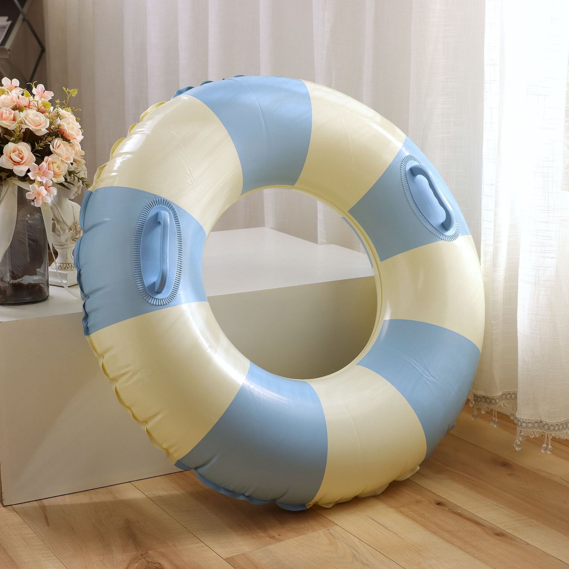 Click here for Ekiwen Retro Striped Swimming Ring Inflatable Swim... prices