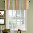 2 Pack Vertical Stripes Valance for Window Minimalist Modern Terracotta ...