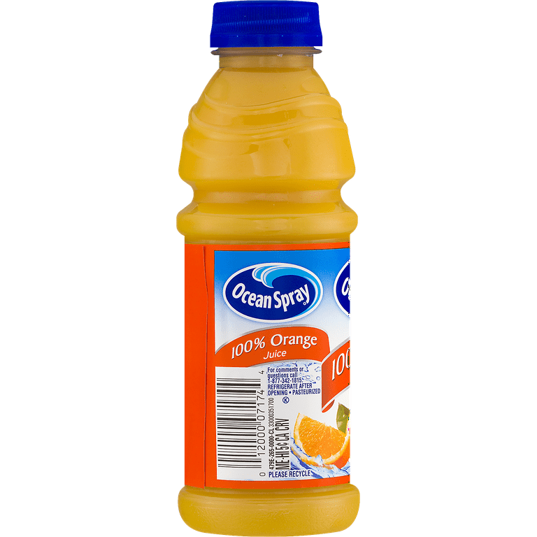 Ocean Spray Orange Juice Bottle