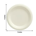 Efavormart 50 Pack | White 7" Round Biodegradable Bagasse Plates ...