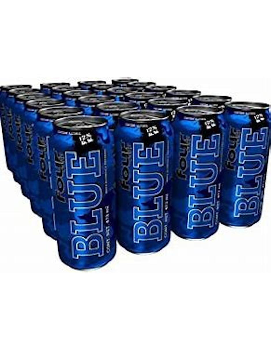 Pack de 24 Bebida Mezcla Four Loko Blue de 473ml Four Loko Blue 473ml ...