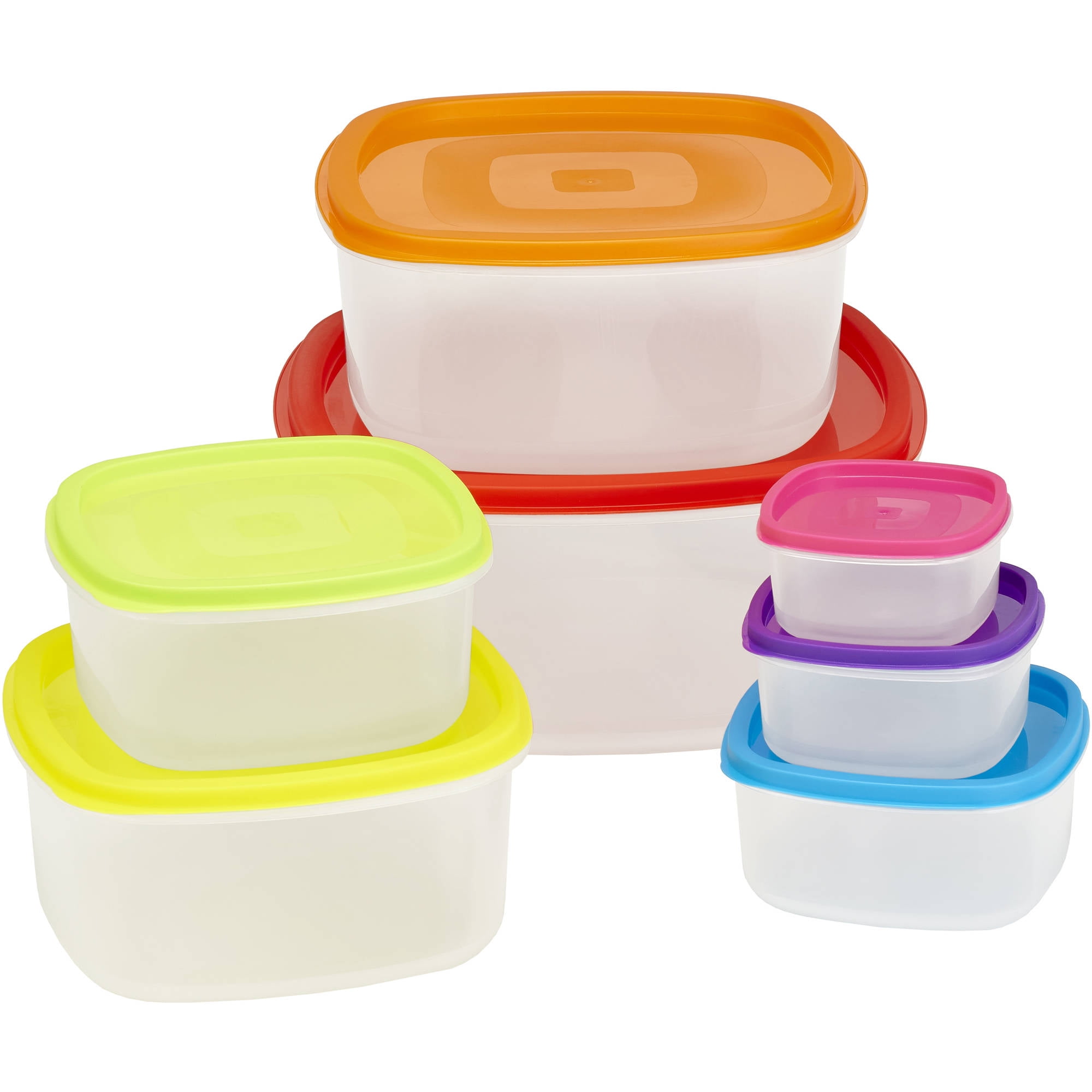 Kitchen Details Rainbow Nested Food Storage - 14 Piece Set - Walmart.com