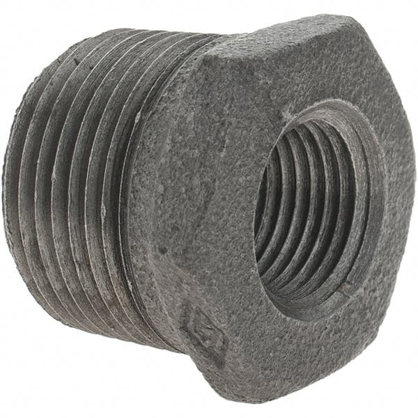 5 Pack Bushing: 1 x 1/2" Steel, Black Finish, Class 150 - Walmart.com