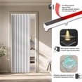 Accordian Door Curtain Install Adhesive Track Blackout Doorway Curtains ...