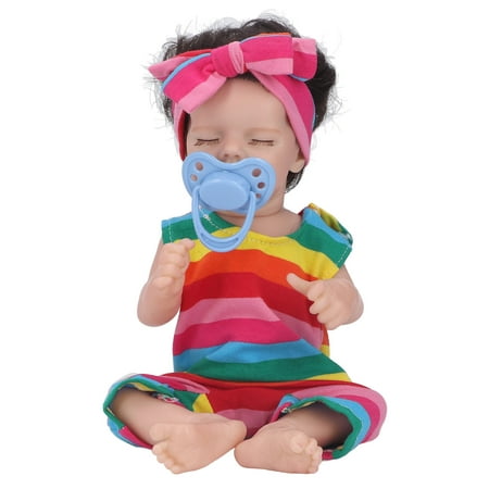 Lifelike Girl Doll, Detachable Baby Girl Doll Thick Hair Active Limbs ...