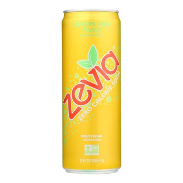 Zevia Zero Calorie Soda, Lemon Lime Twist, 12 fl oz (Pack of 24 ...