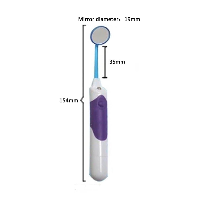 Buy Led Lighted Oral Dental Mirror Kits Tooth Hook Hygeine Cleaning ...