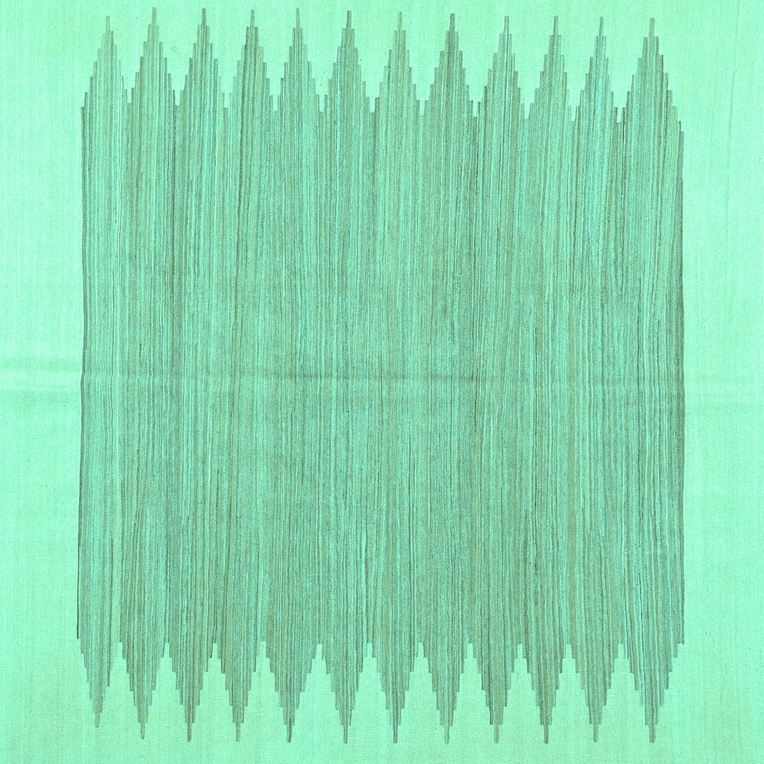 Ahgly Company Indoor Square Solid Turquoise Blue Modern Area Rugs, 8 ...