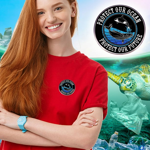 WJSXC Protecting The Marine Environment: Breast Pins Saving Blue Whales: Environmentalist Pins ...