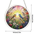 Acrylic Puzzle Suncatcher Window Hanging Ornament, Floral Shaped ...