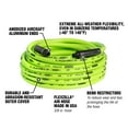 Flexzilla Hybrid Polymer Air Hose, 3/8" x 50', Coiled, Extreme All ...