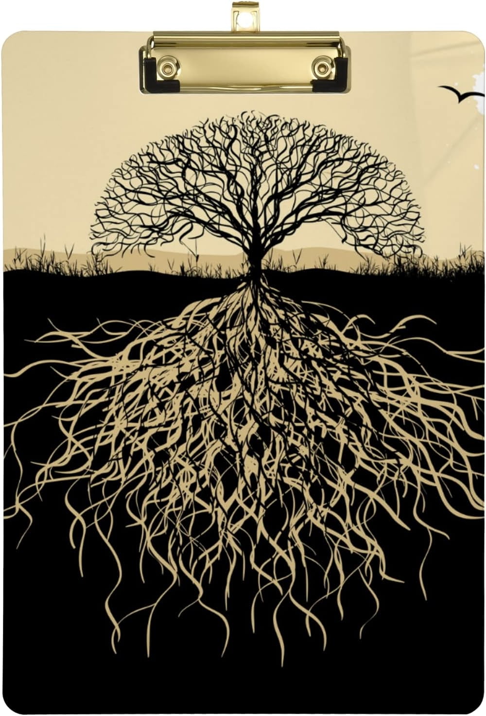 FMSHPON Tree Roots Clipboard Hardboard Wood Nursing Clip Board and Pull ...