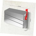 Highcool Wall-Mount Mailbox, Brushed Steel Panel, Rust Resistant Large ...
