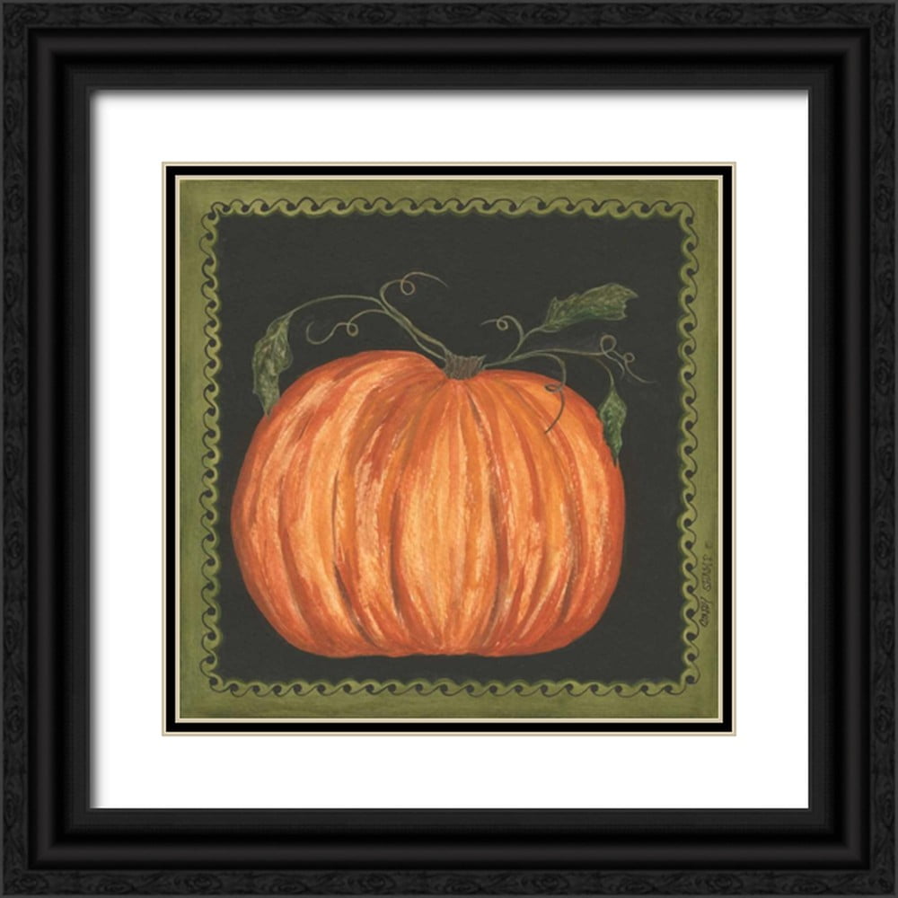 Shamp, Cindy 20x20 Black Ornate Wood Framed with Double Matting Museum ...