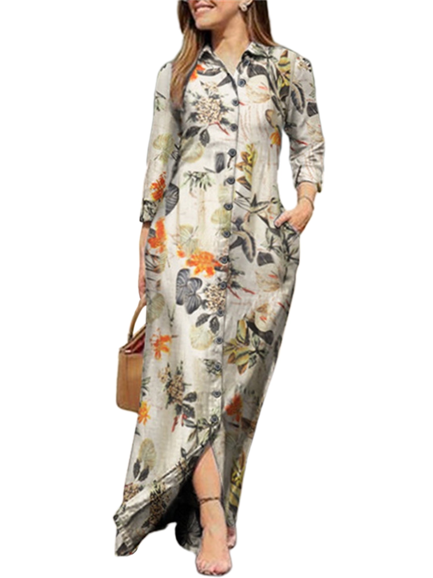 Bomotoo Ladies Bohemian Summer Beach Sundress Vintage Sexy Maxi Dresses
