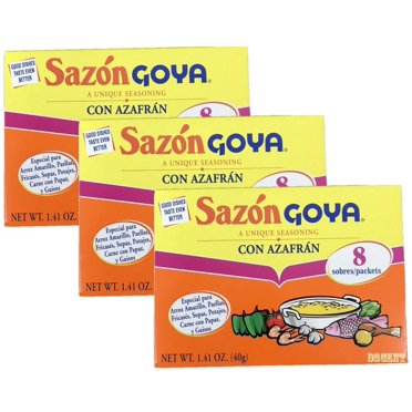 Goya Sazon Con Azafran Seasoning Packets, 3.52 Oz - Walmart.com