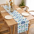 Big Bro Cotton Linen Table Runner Cartoon Green Blue Yellow Dinosaurs ...