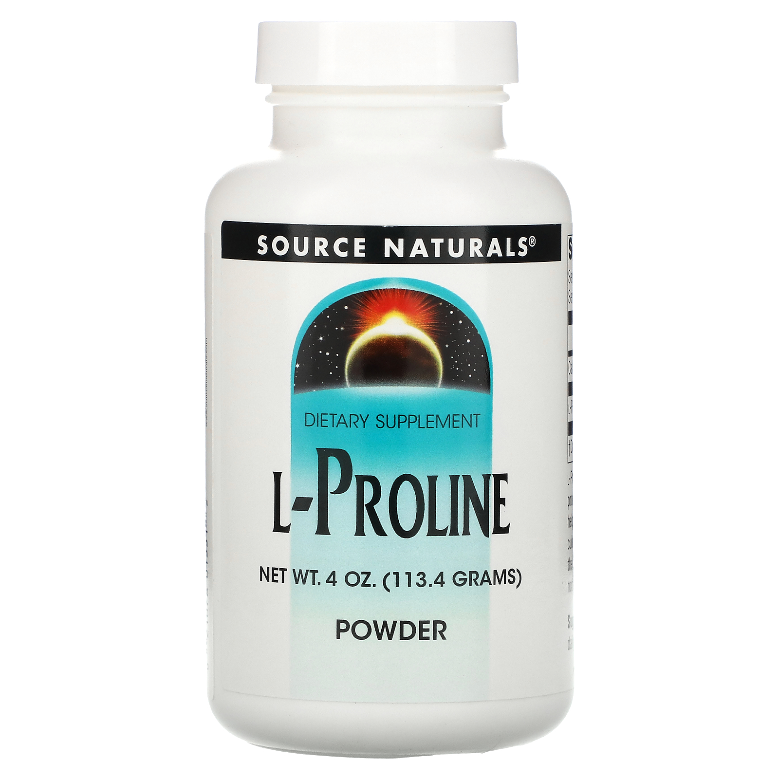 L-Proline Powder, 4 oz (113.4 g), Source Naturals - Walmart.com