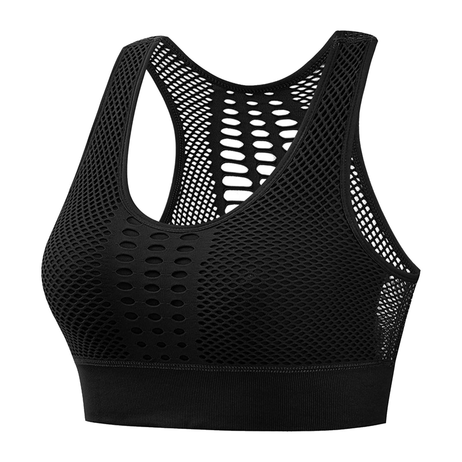 Click here for Amonsee Womens Sports Bra Wirefree Padded Mesh Yog... prices