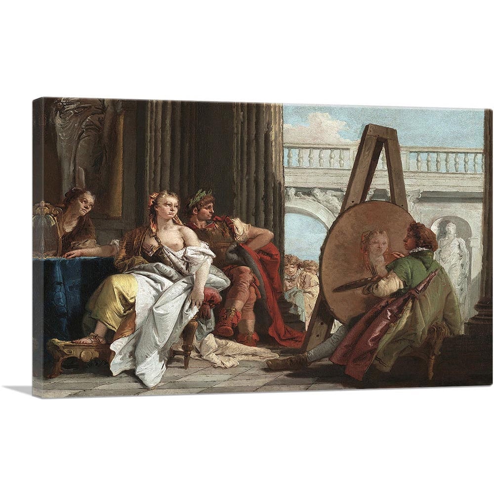 ARTCANVAS Alexander The Great And Campaspe In Studio Of Apelles 1740 ...