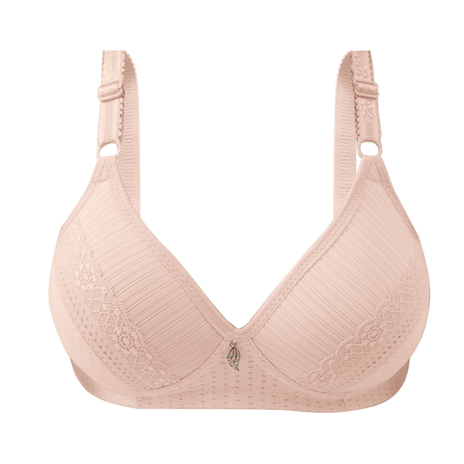 TAIAOJING Women's Low Back Bra No Steel Ring French Underwear Open Back ...