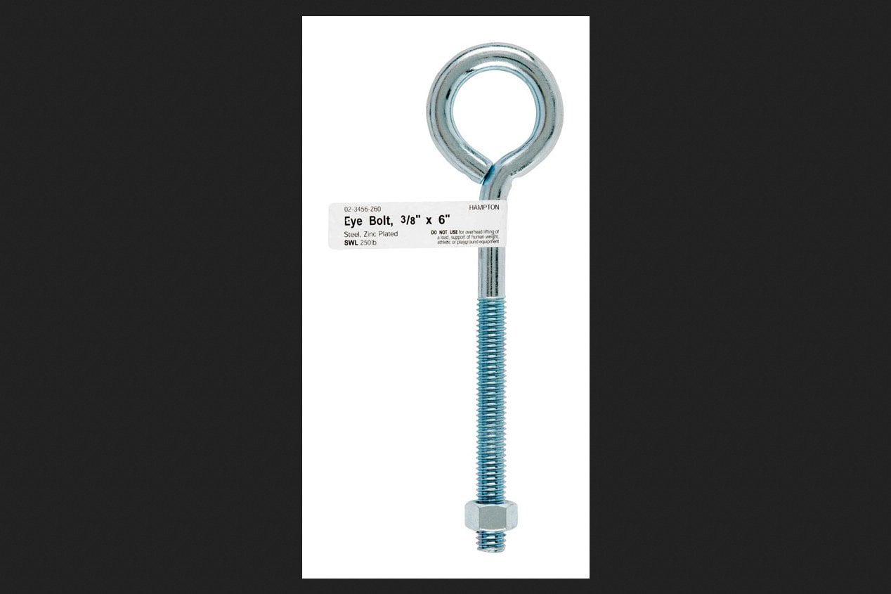 Tuerca tipo argolla Bolt Hampton de acero galvanizado de 3/8 pulgadas x ...