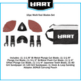 HART 15 Piece Oscillating Multi-Tool Blade and Accessory Set - Walmart.com