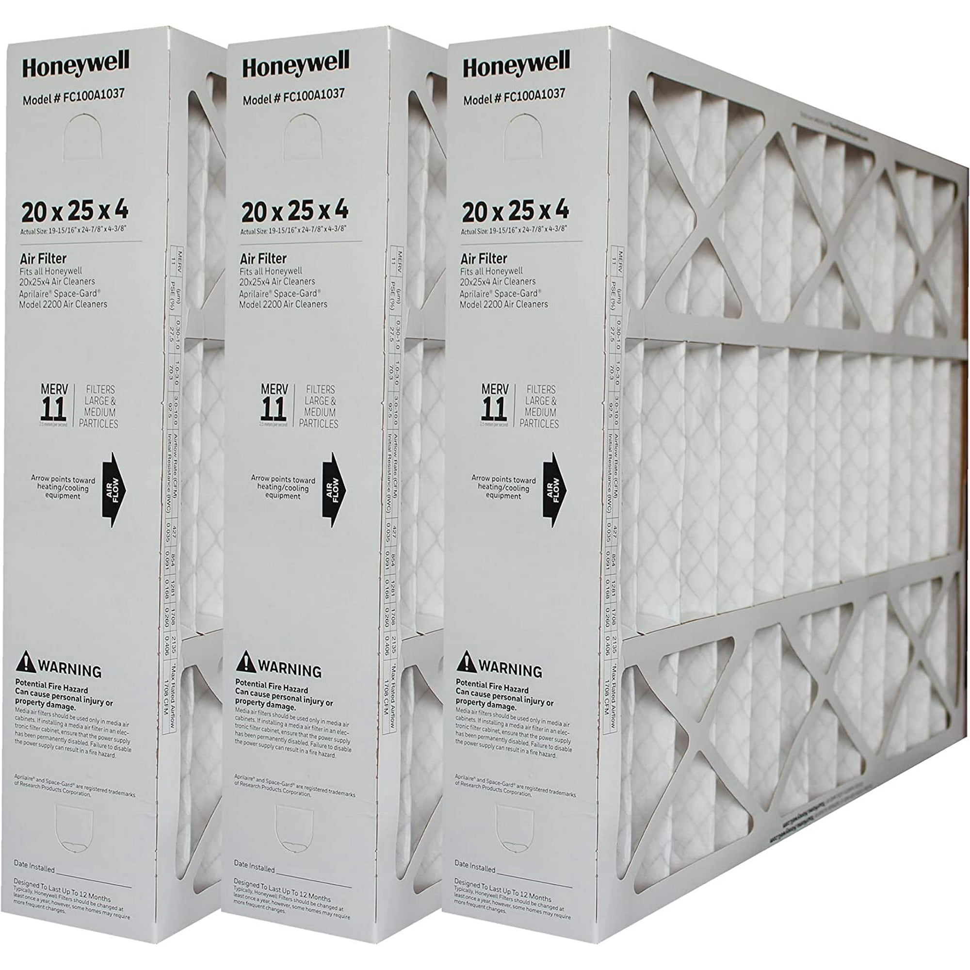 Click here for Honeywell Home Fc100a1037 20x25x4 Pack Of 3 prices