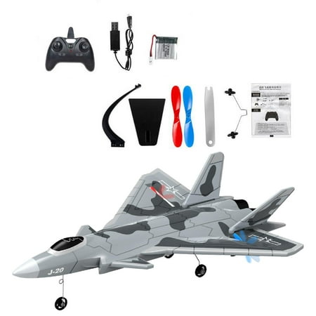 1:72 Scale Fixed Wing RC Plane Cool Light 2CH Intelligent Gyroscope ...