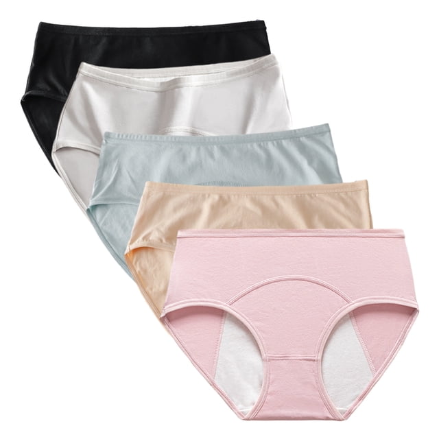 SILVERCELL 5 Packs Teen Girls Cotton Underwear Hipster Briefs Undies ...