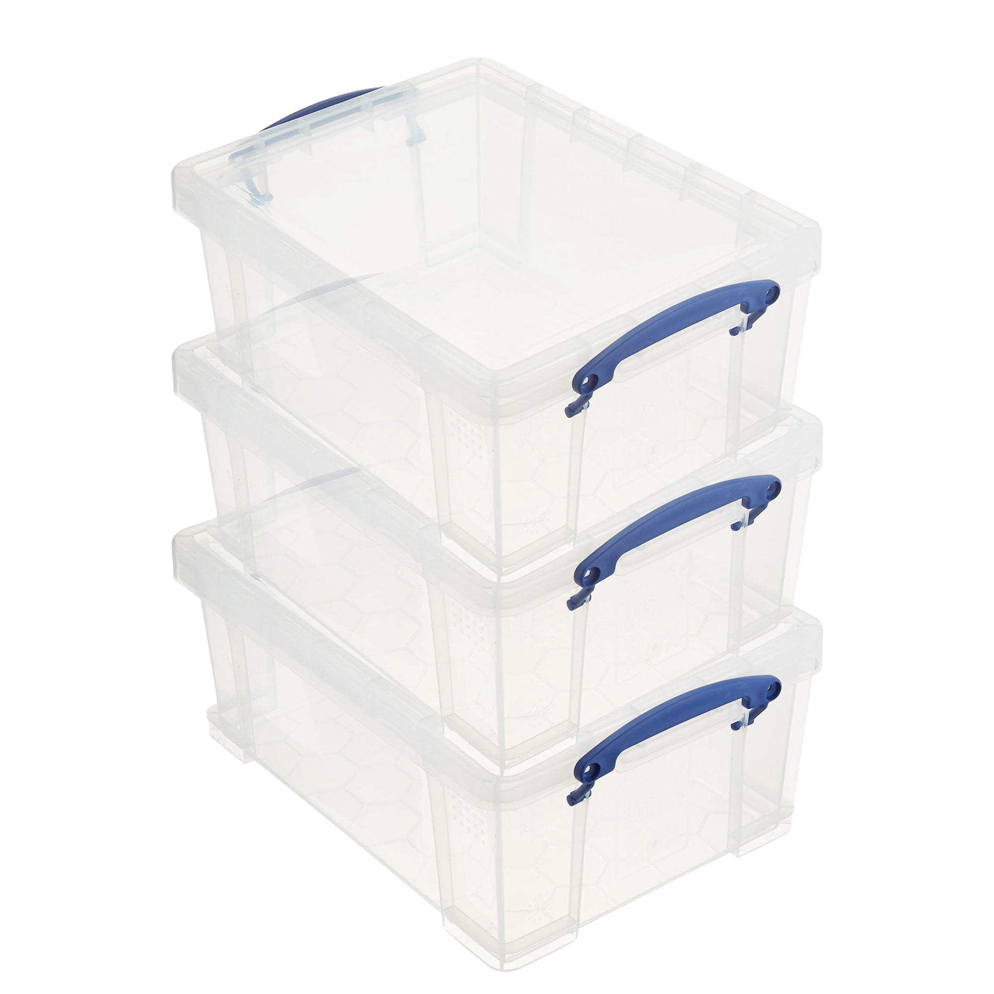 Really Useful Box 9l Storage Container With Lid & Clip Lock Handle (3 Pack) 3 Pack