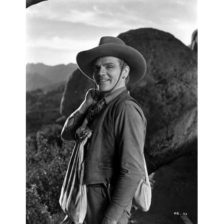 James Cagney standing with Right Hand on the Shoulder in Cowboy Outfit ...