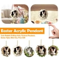 2D Acrylic Easter Bunny Hanging Ornaments, Vintage Tree Decor with Egg ...