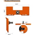 EastVita 3/8" Skid Steer Mount Plate with 2" Removable Trailer Hitch ...