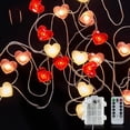 Fairy String Lights 6.66/ 10 Feet LED Red Pink White Heart Shaped ...