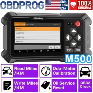 OBDPROG M500 Mileage Odometer Correction Diagnostic Adjustment Mileage ...