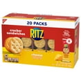 RITZ Cheese Sandwich Crackers, 20 Snack Packs (6 Crackers Per Pack ...