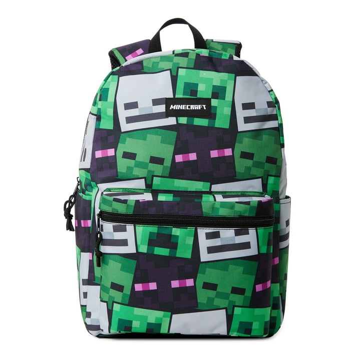 Minecraft Unisex Printed Backpack Green Multi-Color - Walmart.com