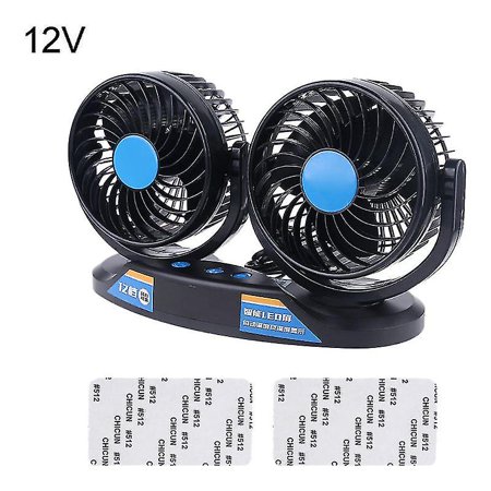 NETSENG Car Fan 12v 24v Vehicle Dashboard Fan 5inch Truck 12 Speeds And ...