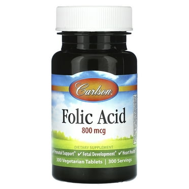 Solgar Folate 400 mcg (as Metafolin) Tablets, 100 Ct - Walmart.com